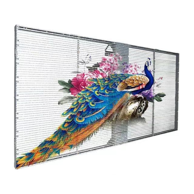 Transparent LED Screen Indoor P3.9-7.8 Full Color SMD Curved Led Video ...