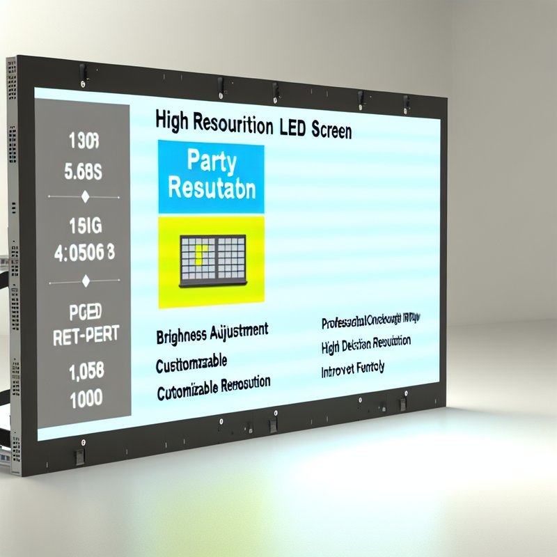 High Resolution Party Rental LED Screen with Brightness Adjustment and ...